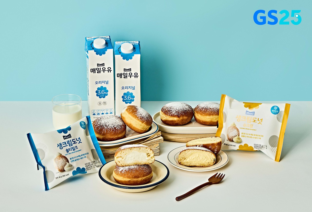 GS25, 생크림도넛 2종 인기몰이…디저트 '1위'