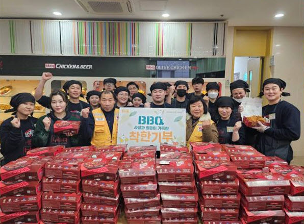 BBQ, '착한기부'로 치킨 2100마리 전달