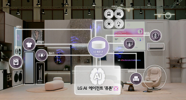 LG전자, 'AI홈 시대 개막' 선언…LG AI 에이전트 '퓨론'·AI홈 허브 '씽큐 온' 선봬
